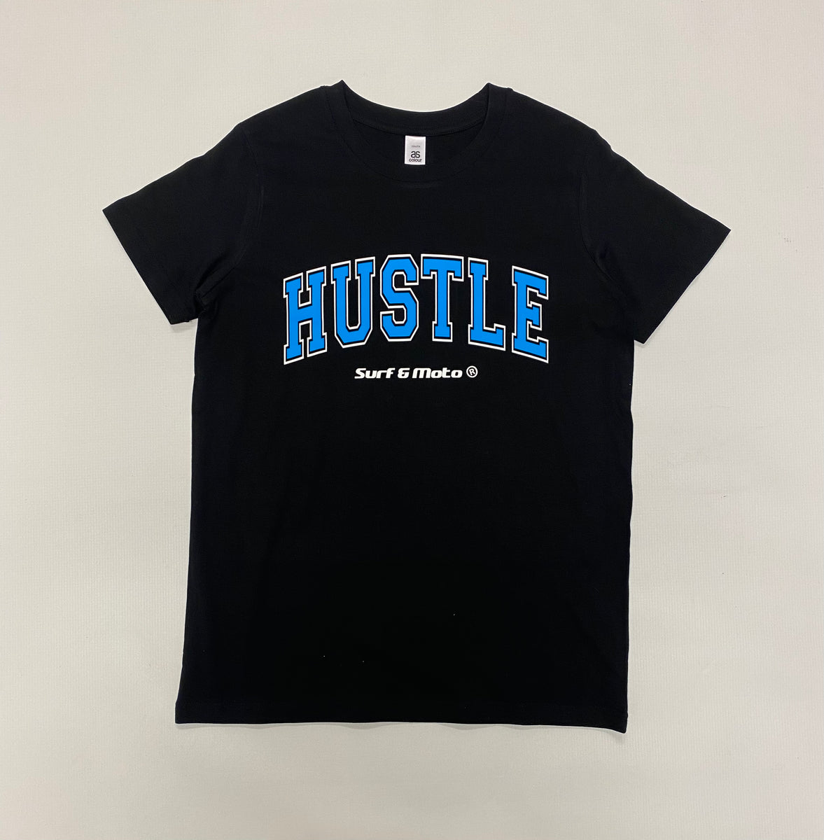 Hustle Varsity tee – Hustle Surf & Moto